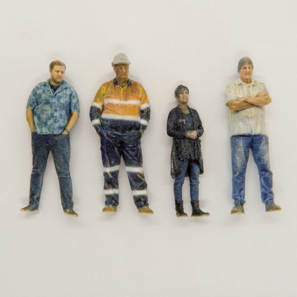 Scale Figures - People waiting 2 - West Edge 3D