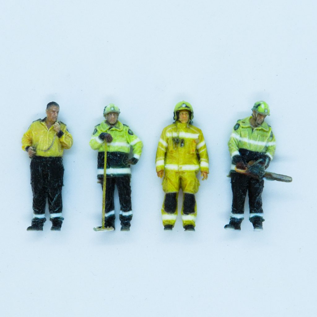 Scale Figures - Firefighters 1 - West Edge 3D
