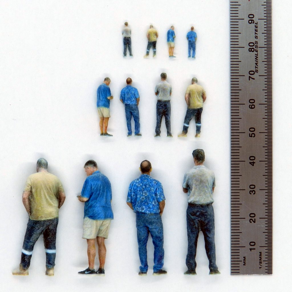 Scale Figures - People Waiting 3 - West Edge 3D