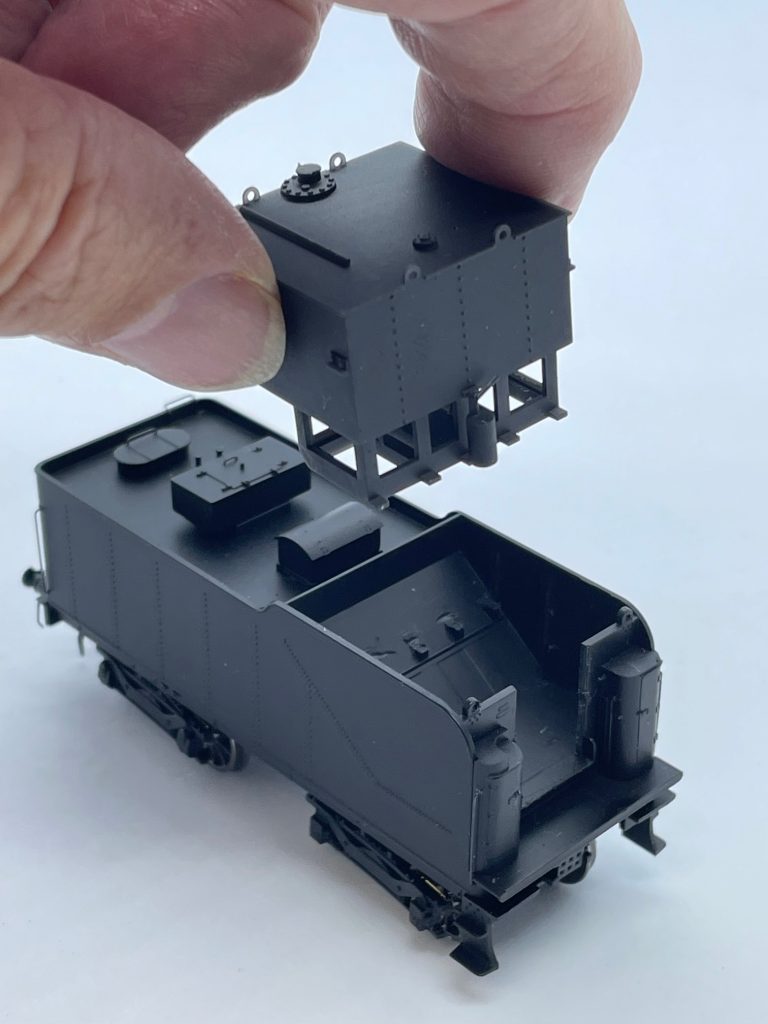 Scenery and Detail Items - One black 3D-printed square oil tank for ...